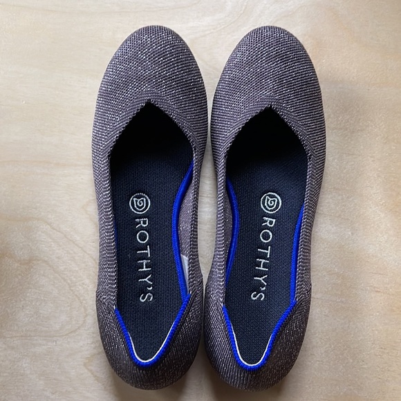 Rothy's | Shoes | Rare Metallic Twilight Shimmer Silver Neutral Purple ...